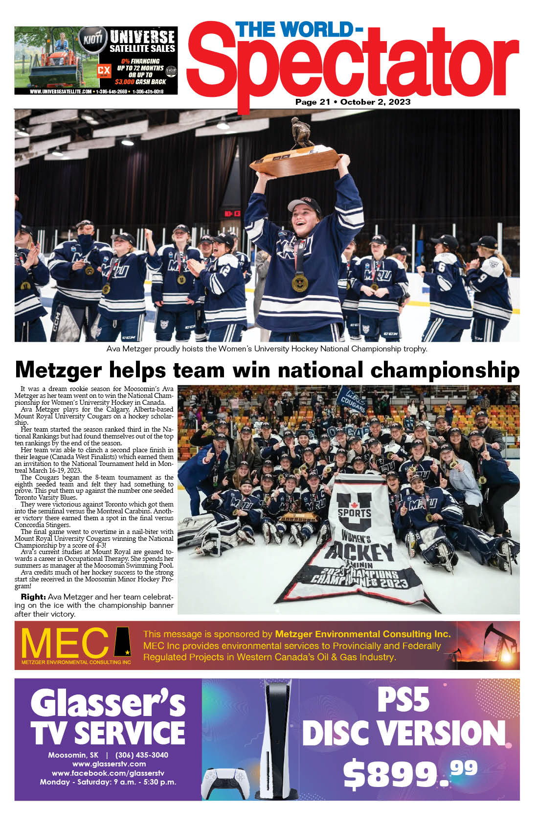 The World-Spectator - Moosomin, Saskatchewan, Canada