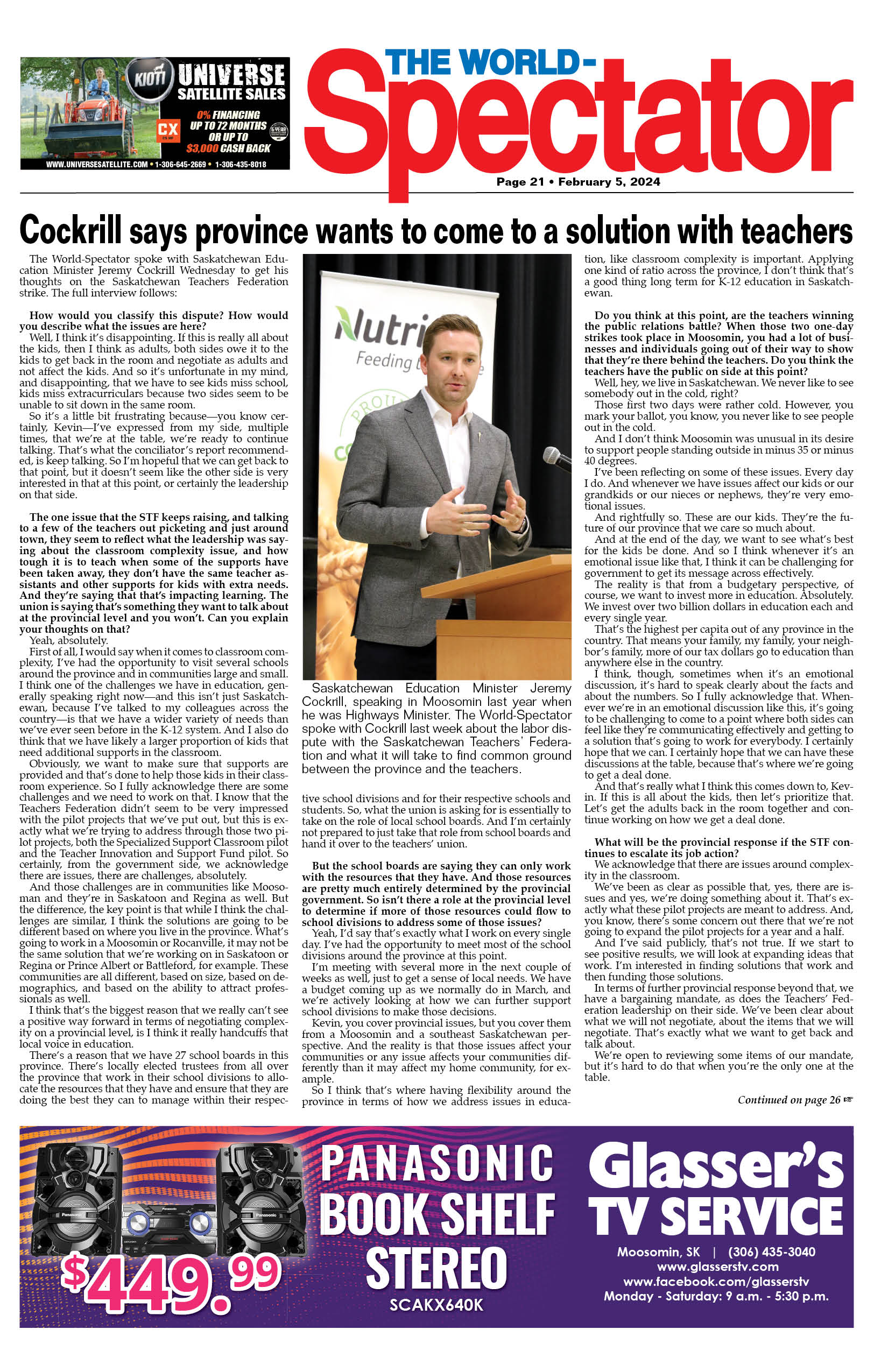 The World-Spectator - Moosomin, Saskatchewan, Canada